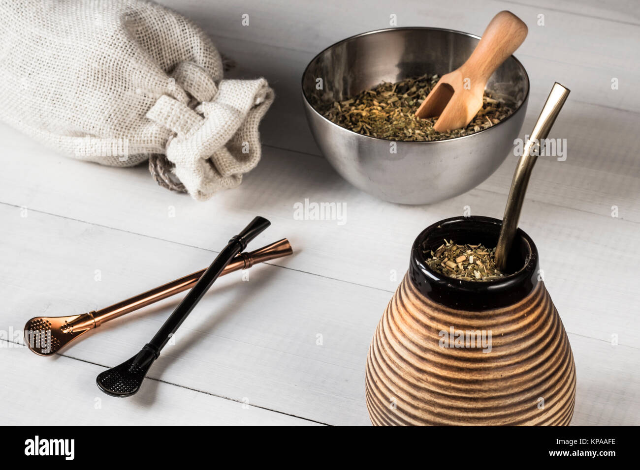 Traditional yerba mate Stock Photo - Alamy