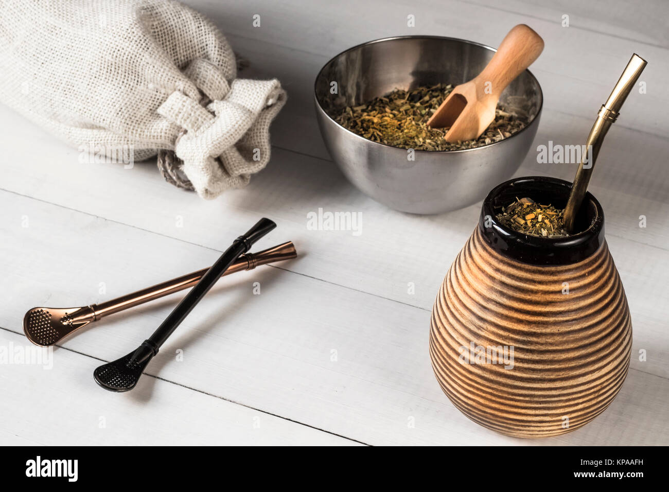 Traditional yerba mate Stock Photo - Alamy