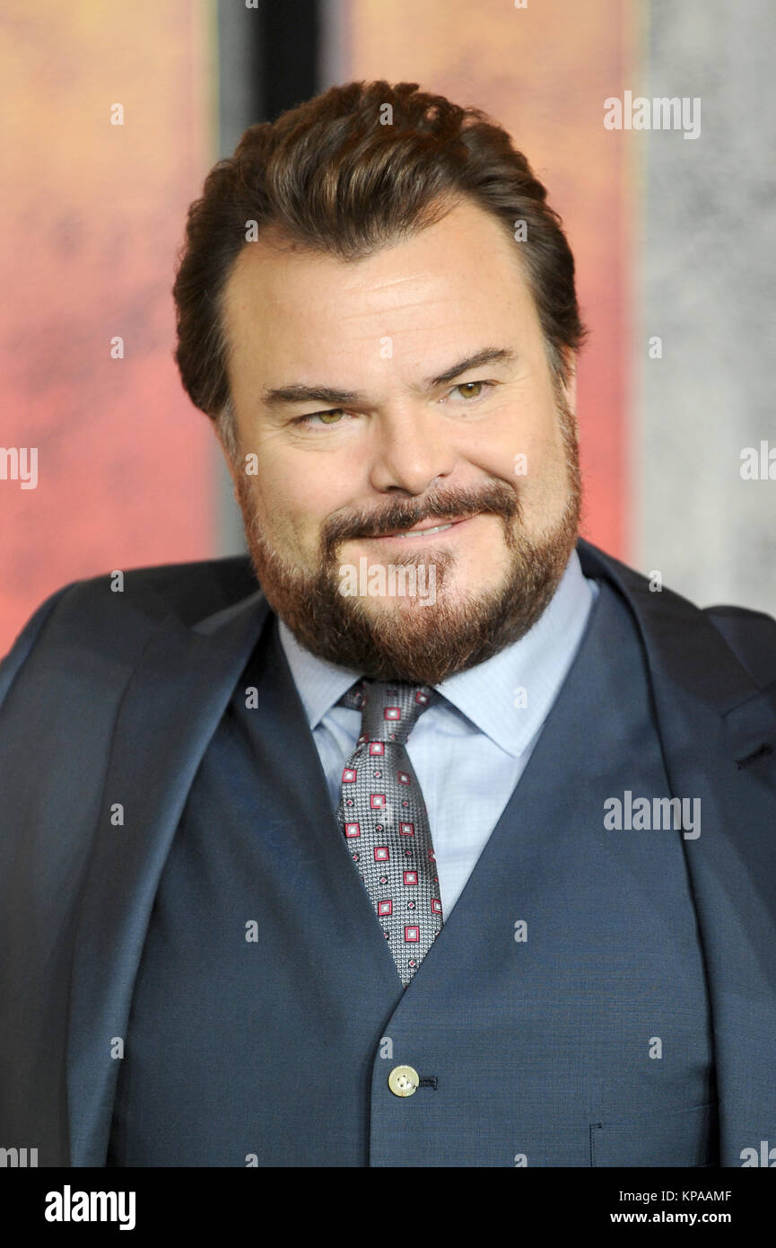 Jack Black attends the UK premiere of Jumanji : Welcome To The Jungle ...