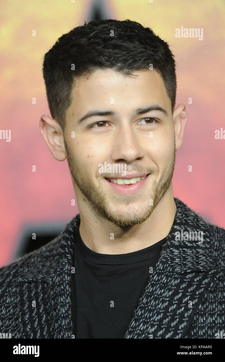 Nick Jonas attends the UK premiere of Jumanji : Welcome To The Jungle ...