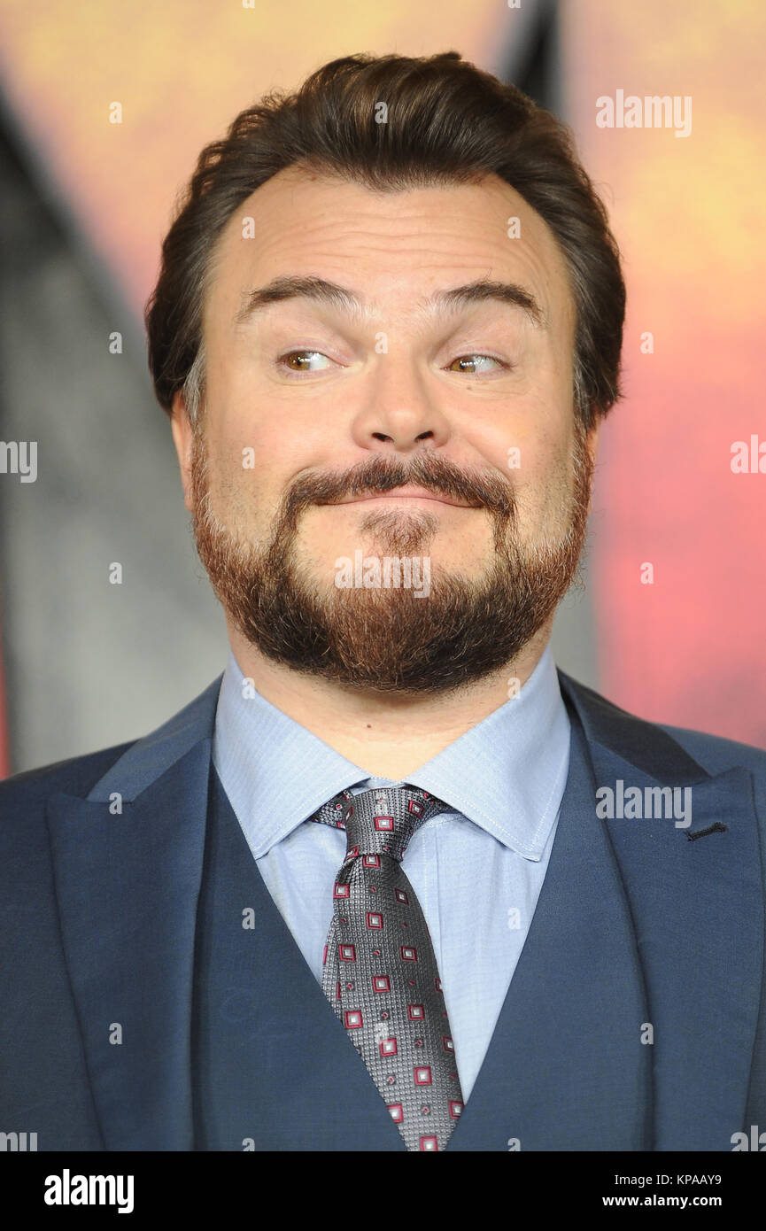Jack Black attends the UK premiere of Jumanji : Welcome To The Jungle ...