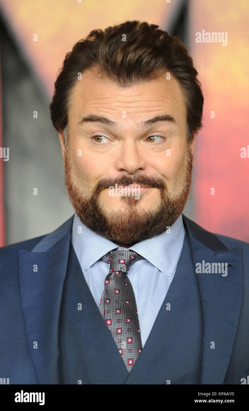 Jack Black attends the UK premiere of Jumanji : Welcome To The Jungle ...
