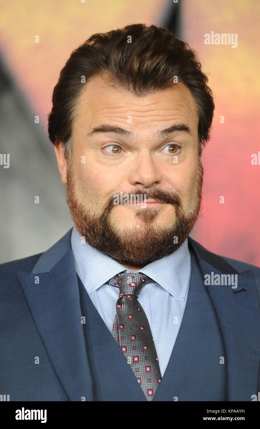 Jack Black attends the UK premiere of Jumanji : Welcome To The Jungle ...