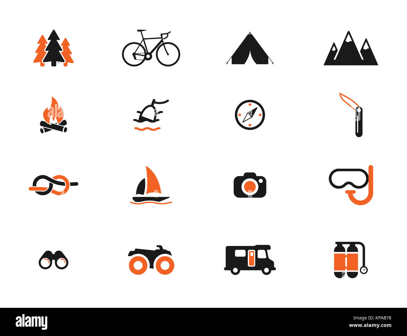 Active recreation icon set Stock Photo - Alamy