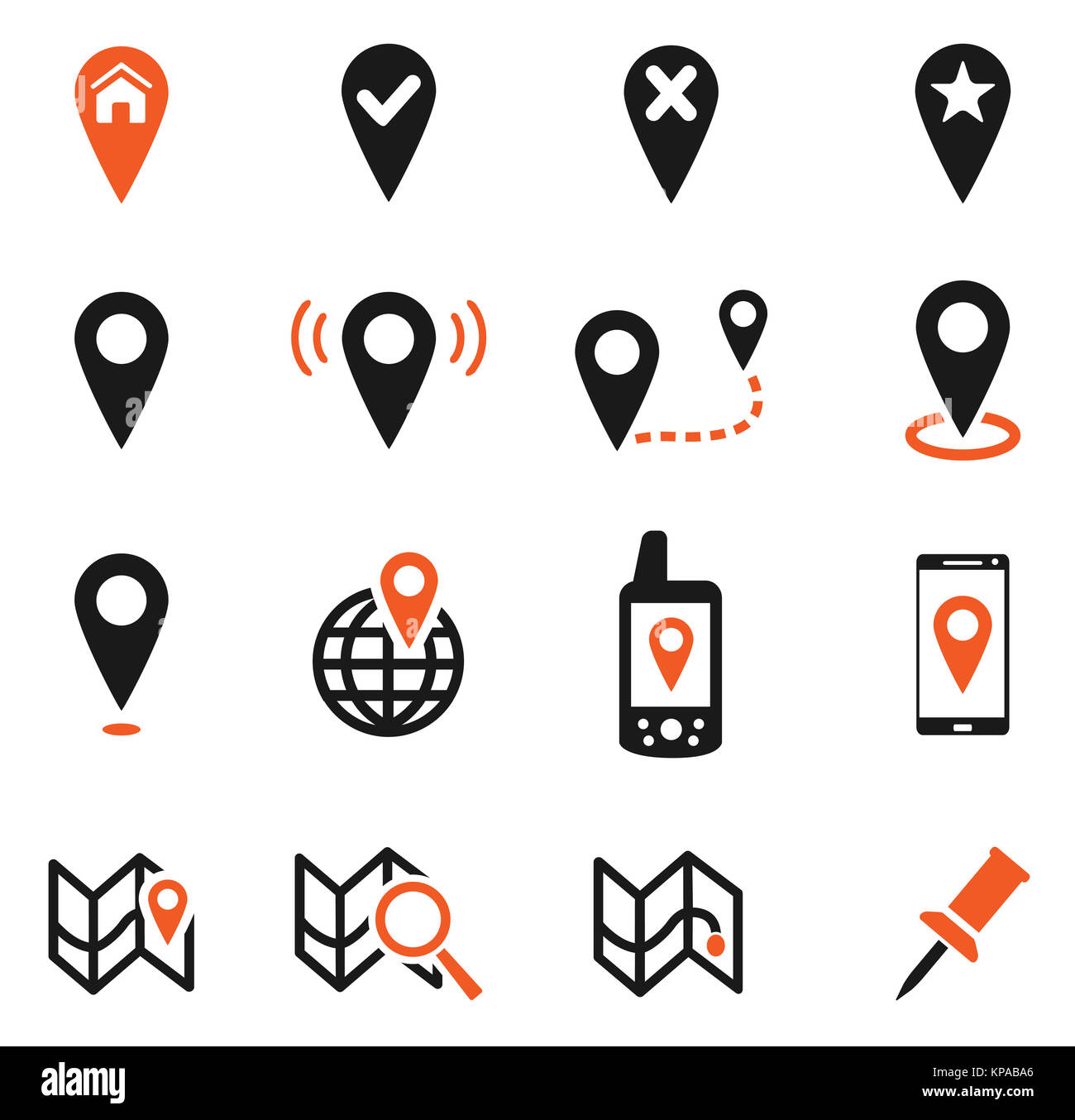 Pointer and maps Stock Photo - Alamy