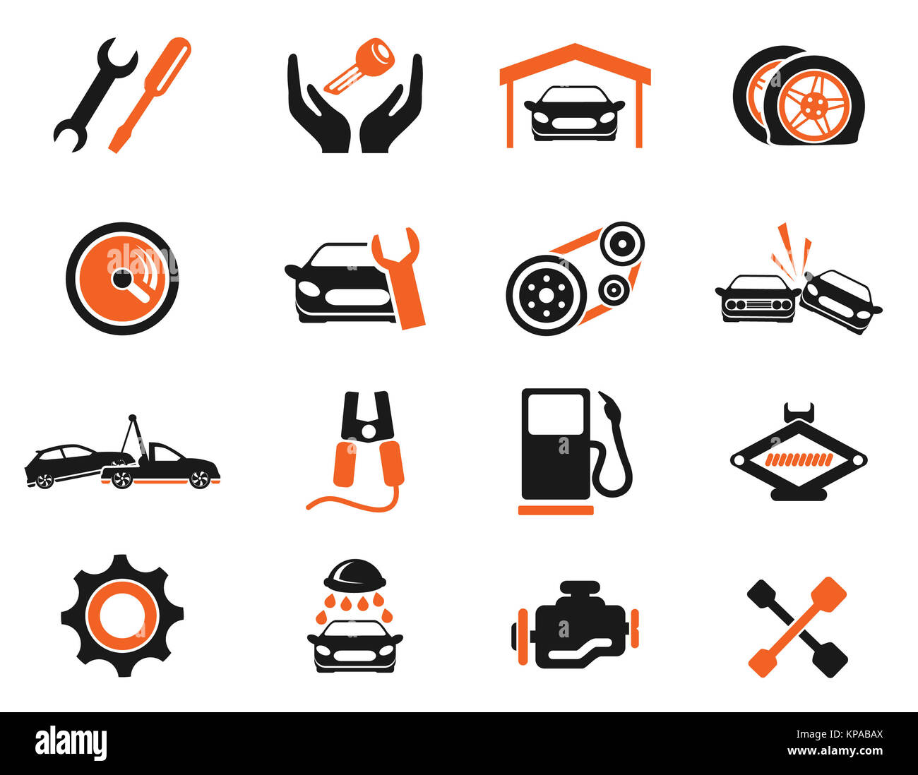 Auto Service Icons Stock Photo - Alamy
