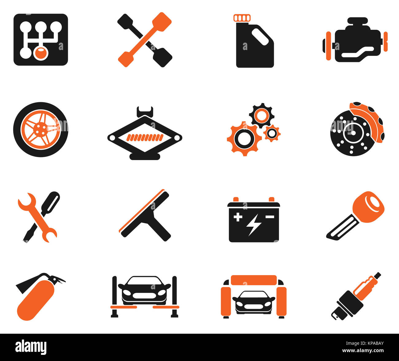 Auto Service Icons Stock Photo - Alamy