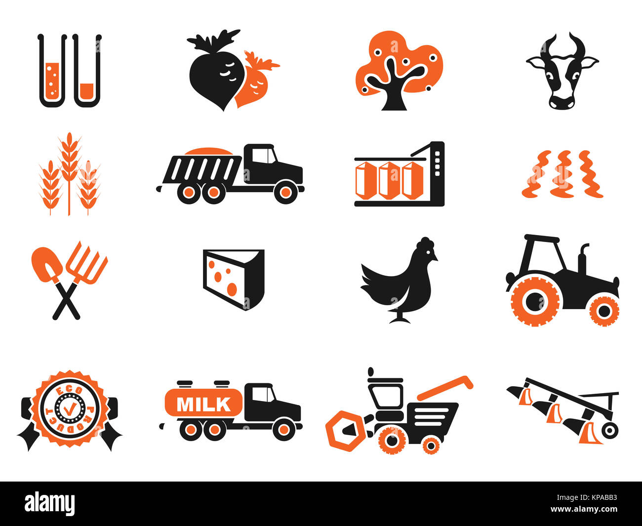 Agricultural icon set Stock Photo - Alamy