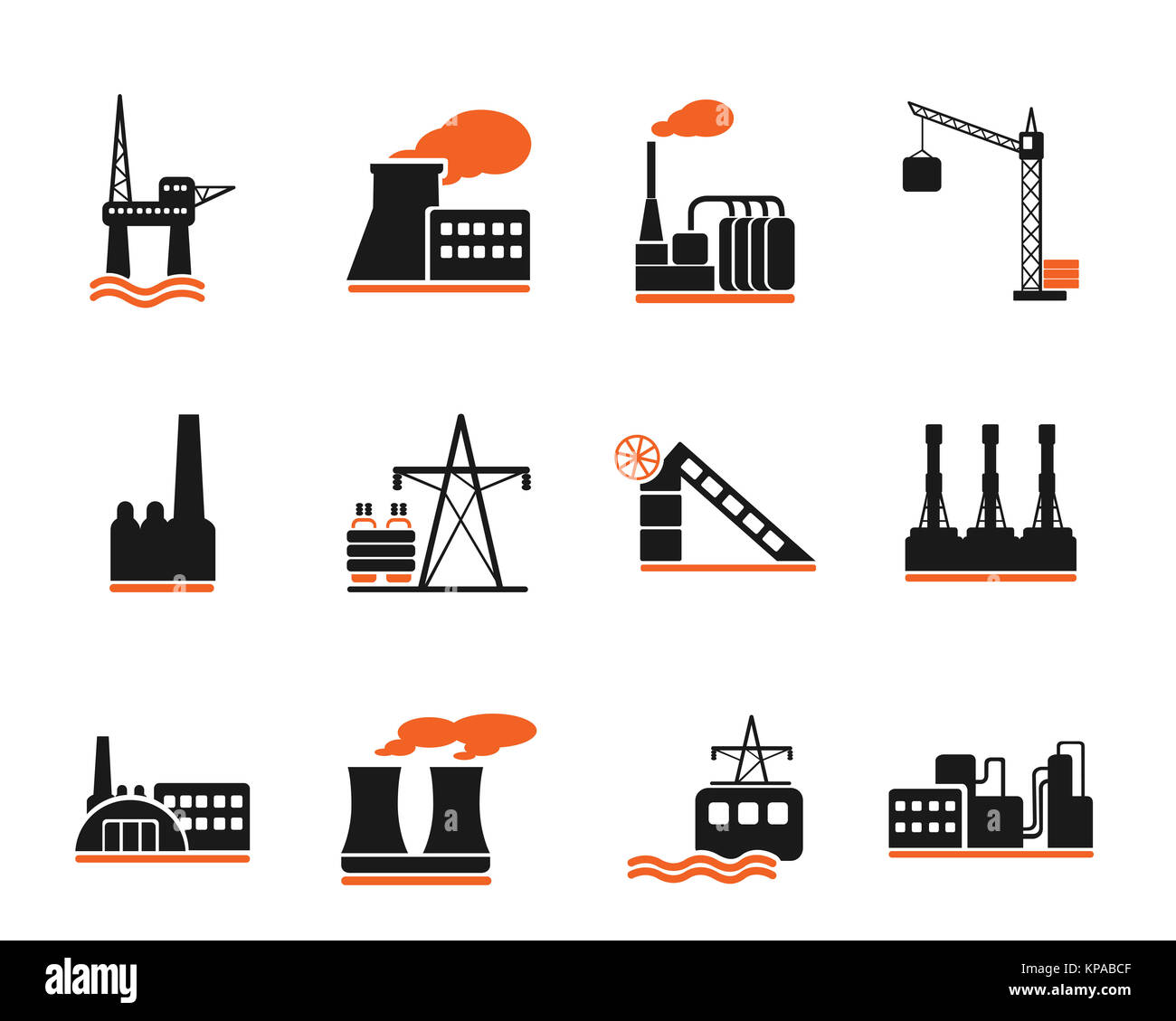 Factory and Industry Symbols Stock Photo - Alamy