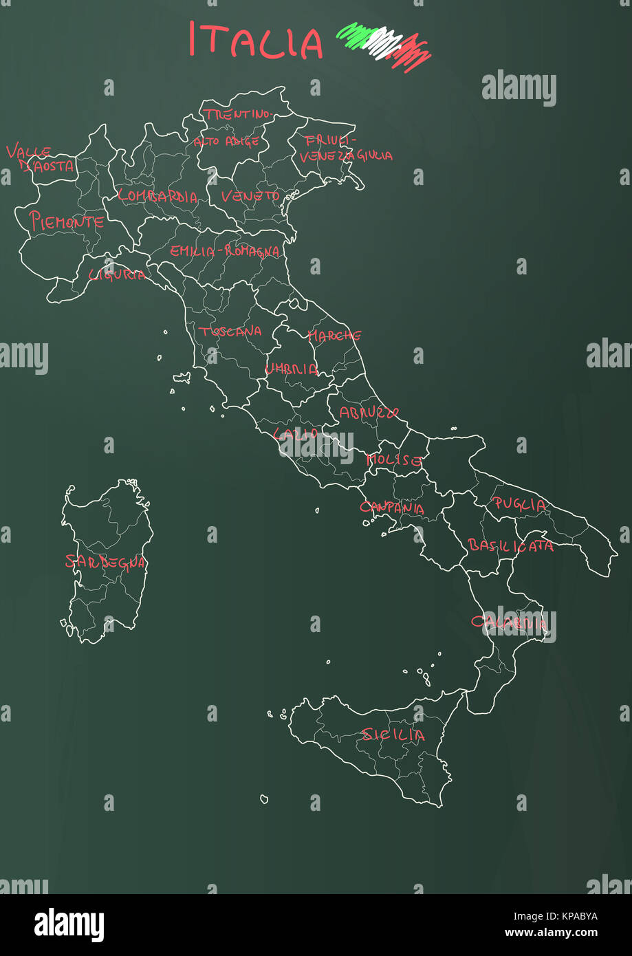 Map Of Venice And Veneto Region High Resolution Stock Photography and ...