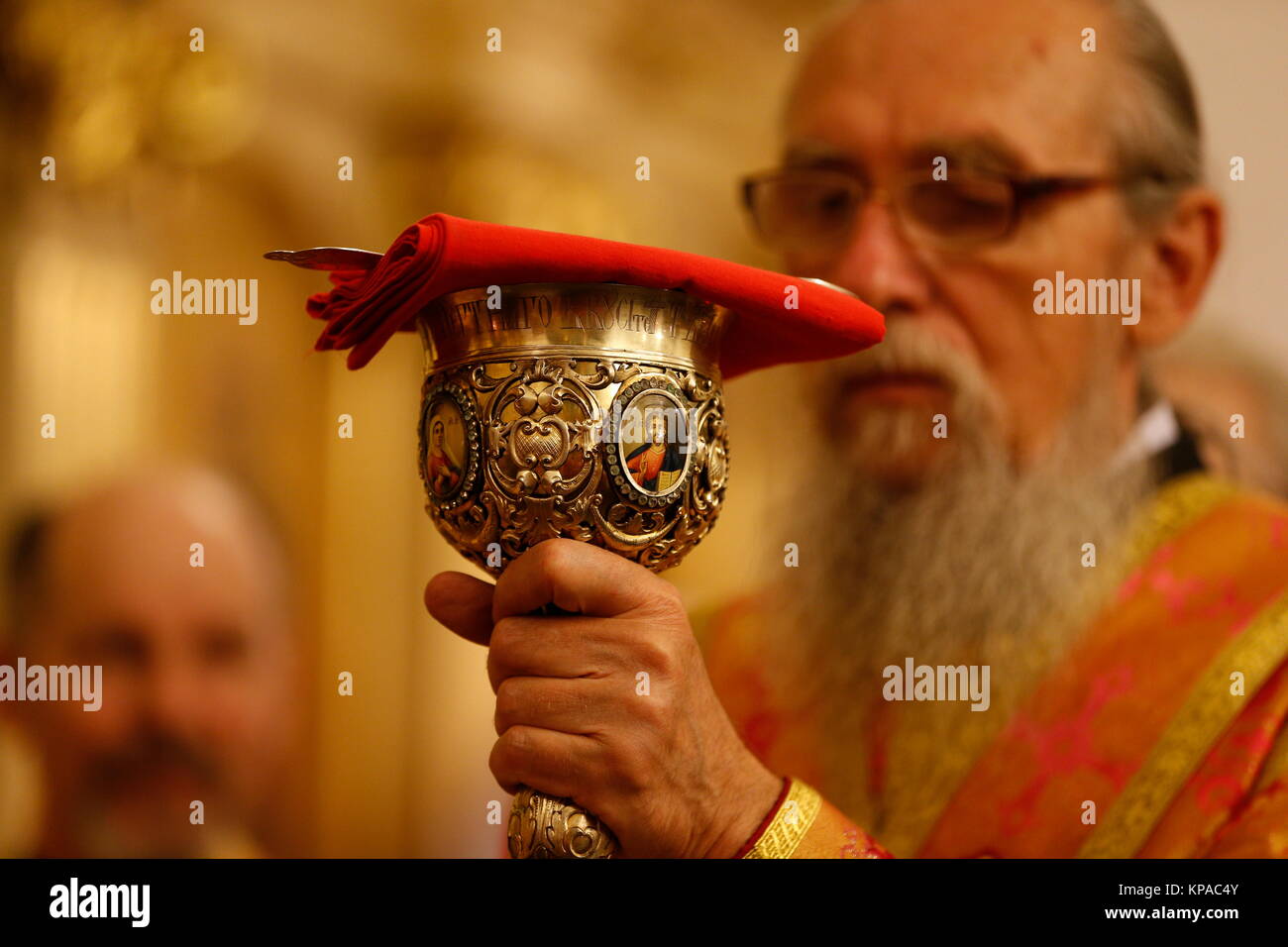 Belarus, Gomel city, celebrating the church holiday of Easter in St ...