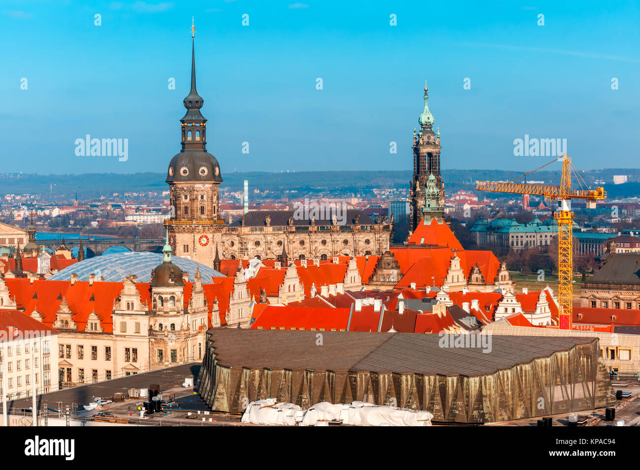 Restoration work in Old Town, Dresden, Germany Stock Photo - Alamy