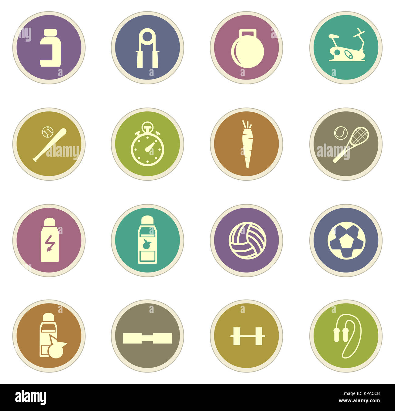 Sports icons set Stock Photo - Alamy