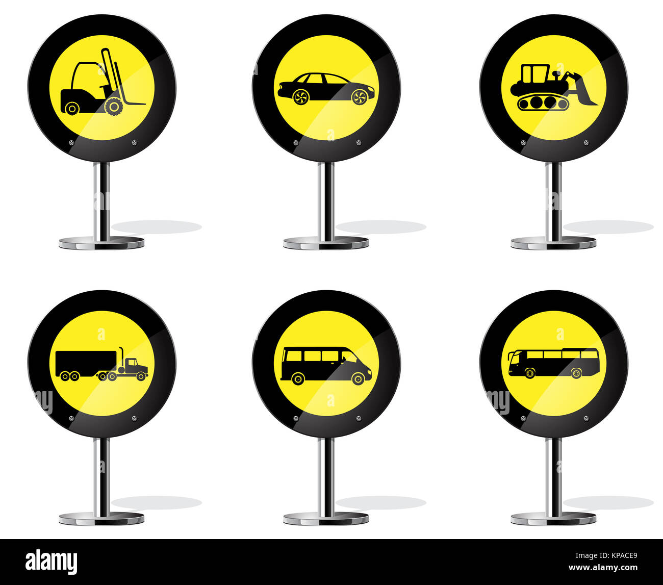 Road Sign Icons Stock Photo - Alamy