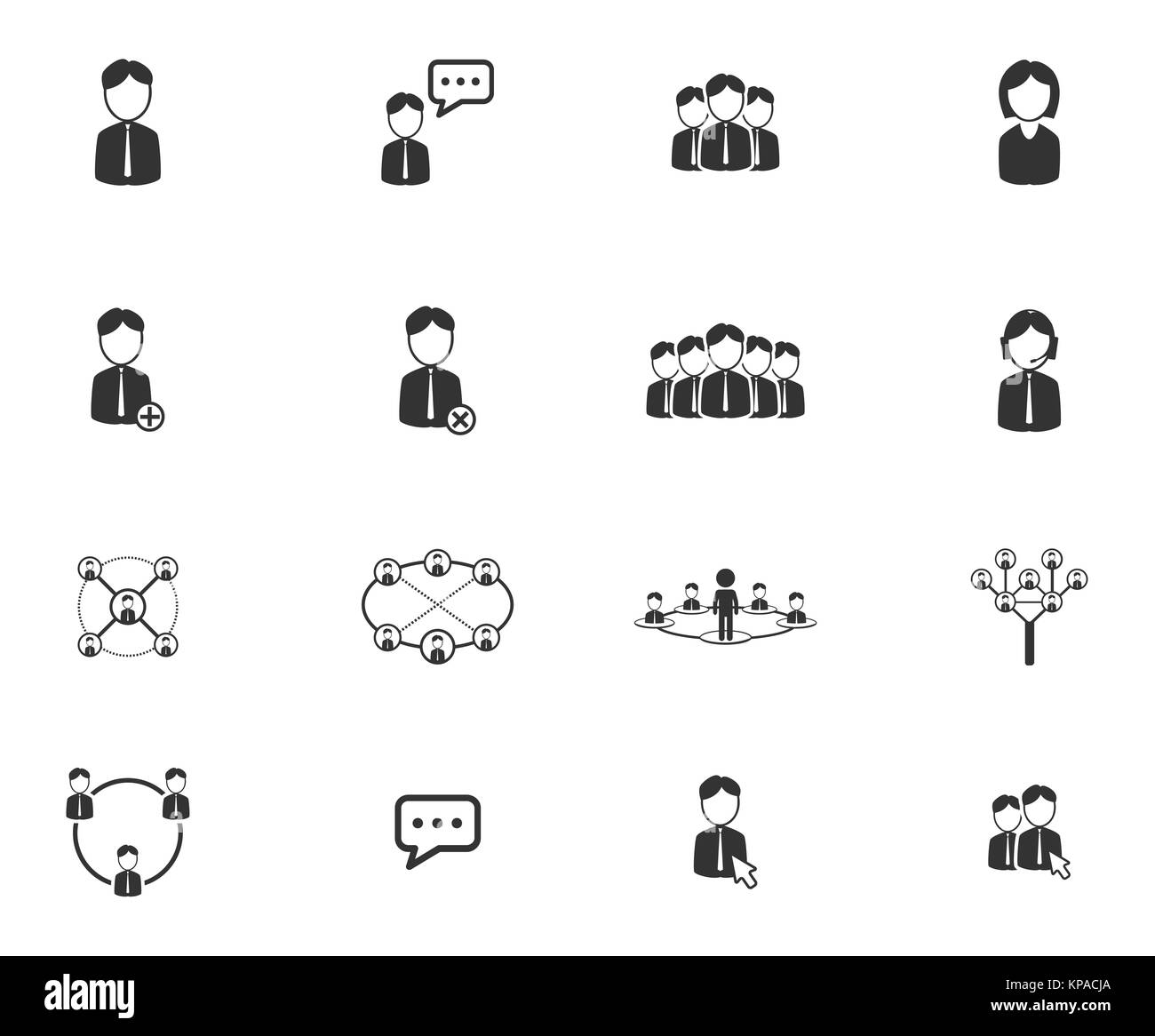 Community simply icons Stock Photo - Alamy