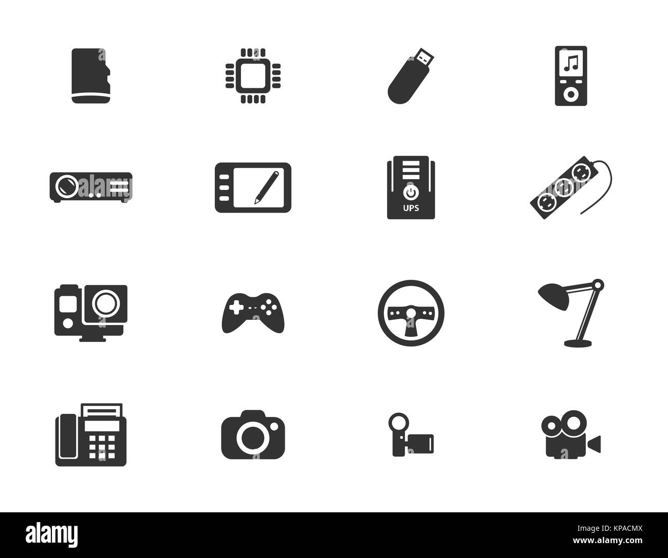 Devices simply icons Stock Photo - Alamy