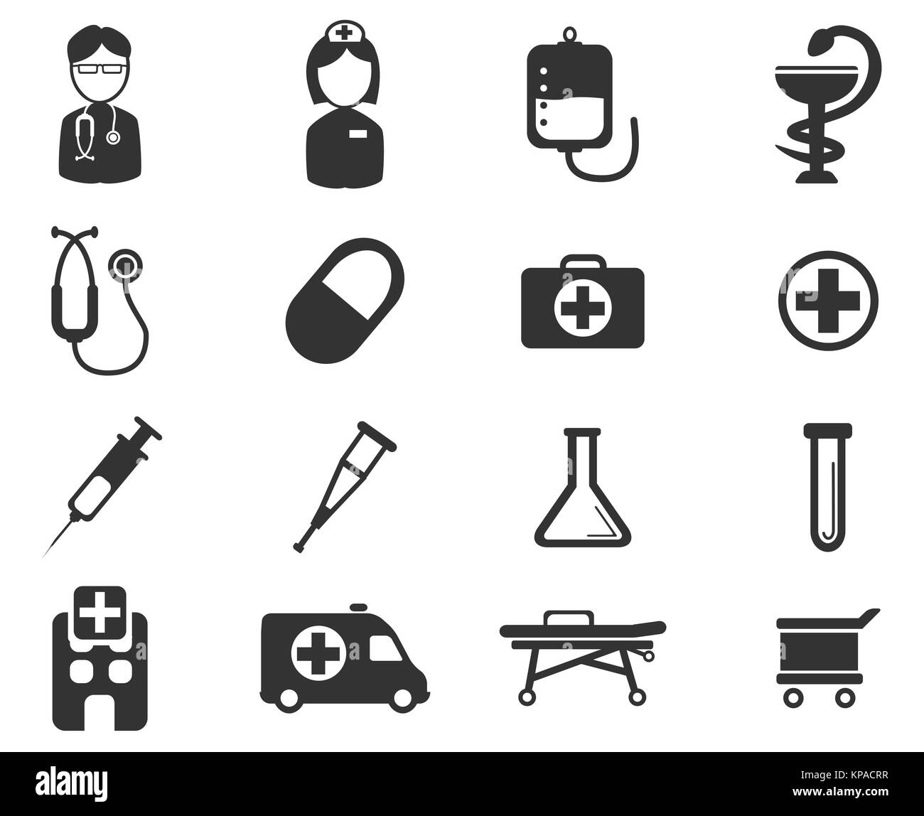 Medical simply icons Stock Photo - Alamy