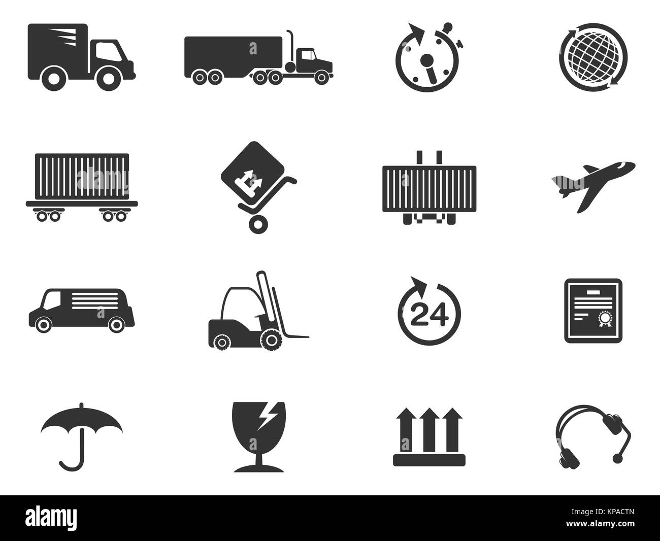 Cargo shipping symbols Stock Photo - Alamy
