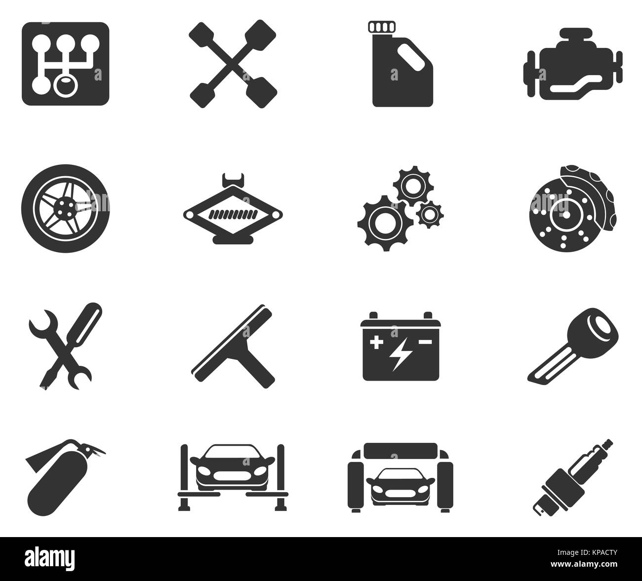 Auto Service Icons Stock Photo - Alamy