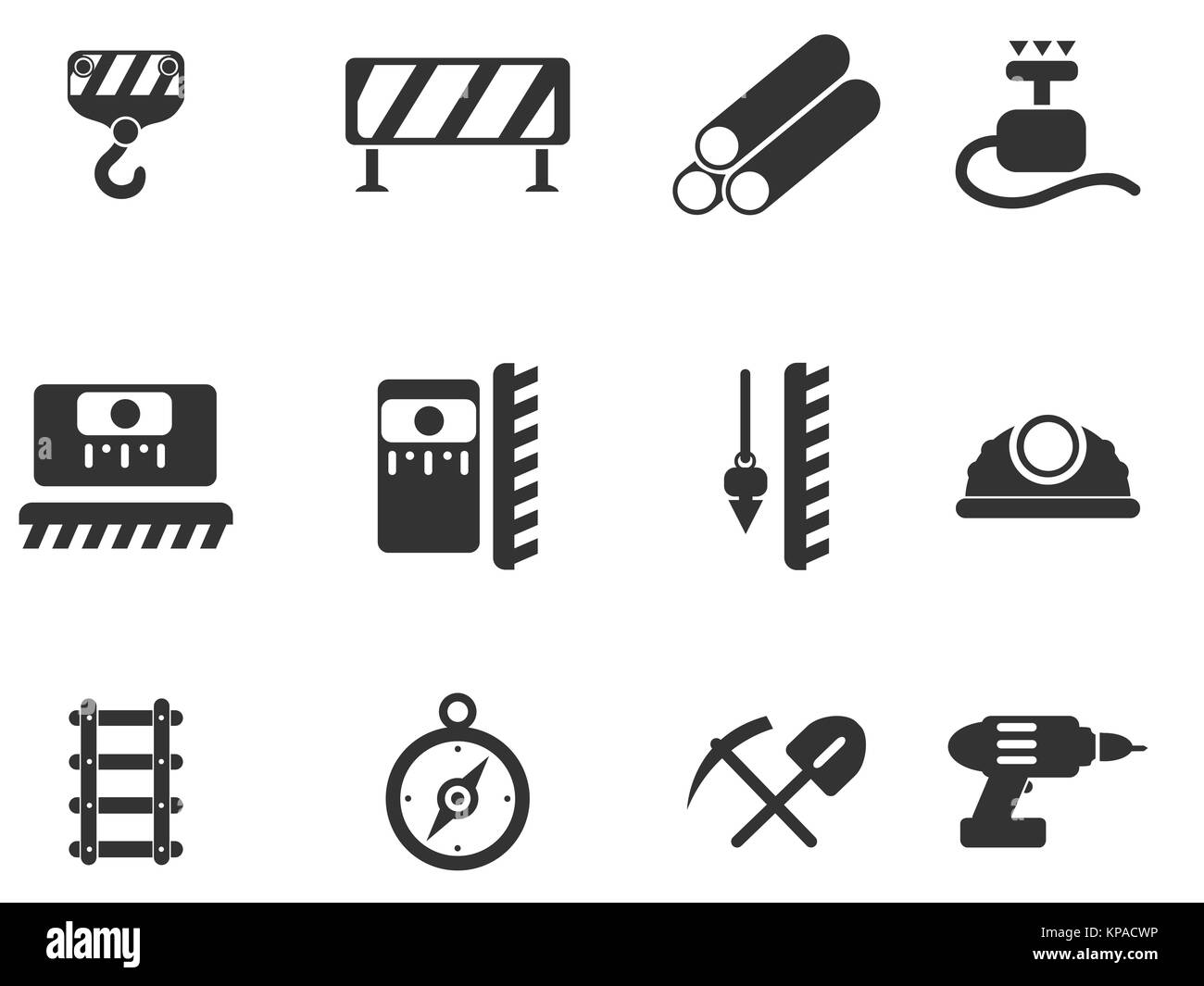 Symbols of building equipment Stock Photo - Alamy