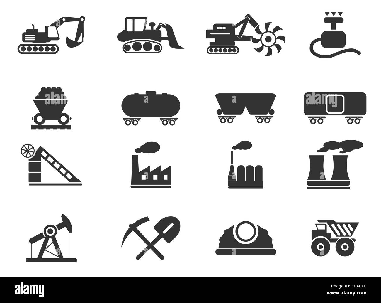 Factory and Industry Symbols Stock Photo - Alamy