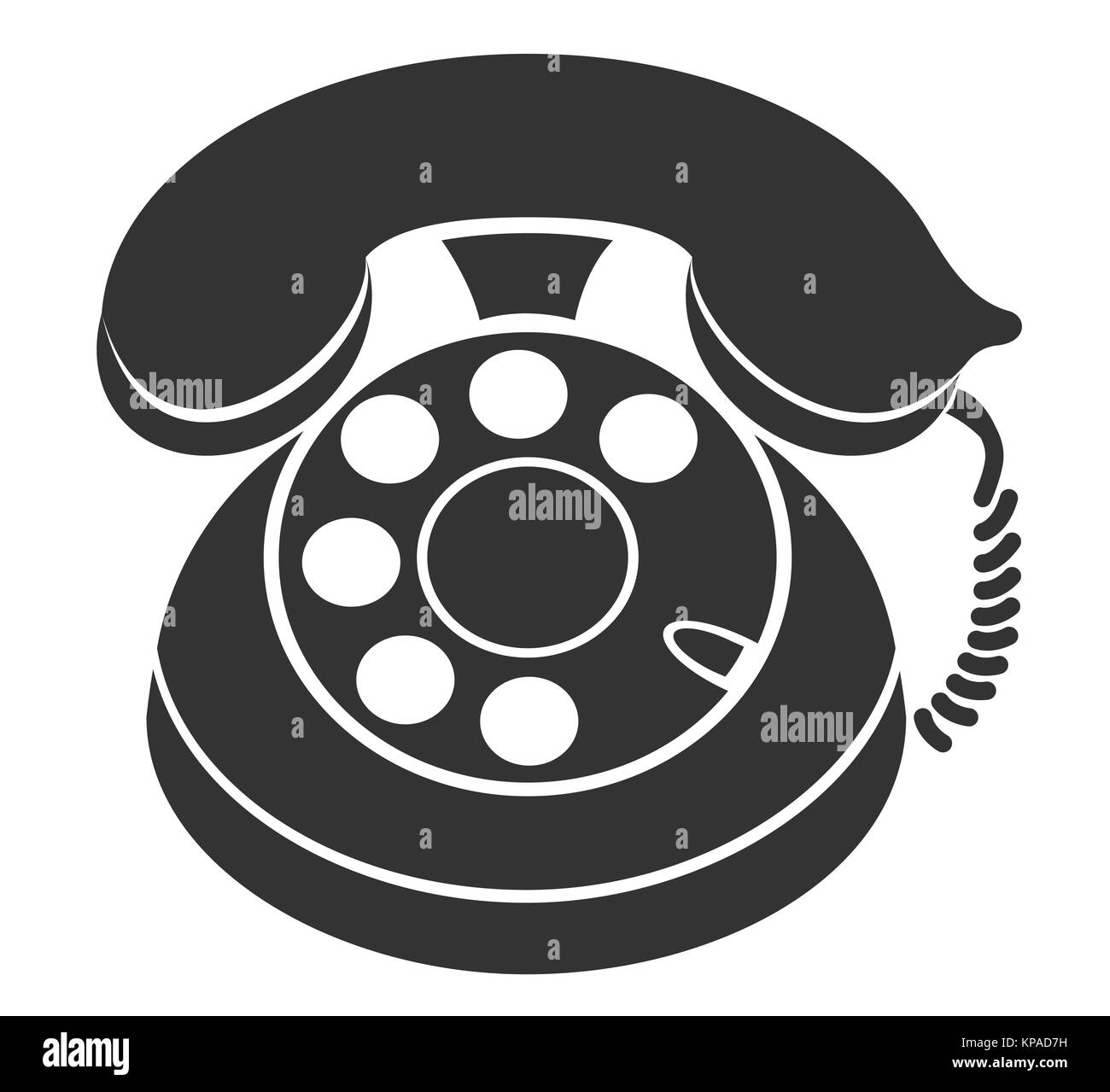 phone symbol vector icon Stock Photo - Alamy