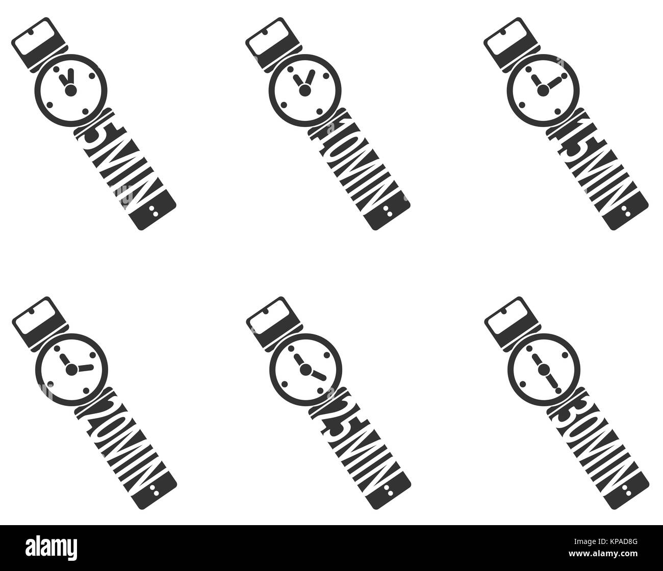 Timer Icon Set Stock Photo - Alamy