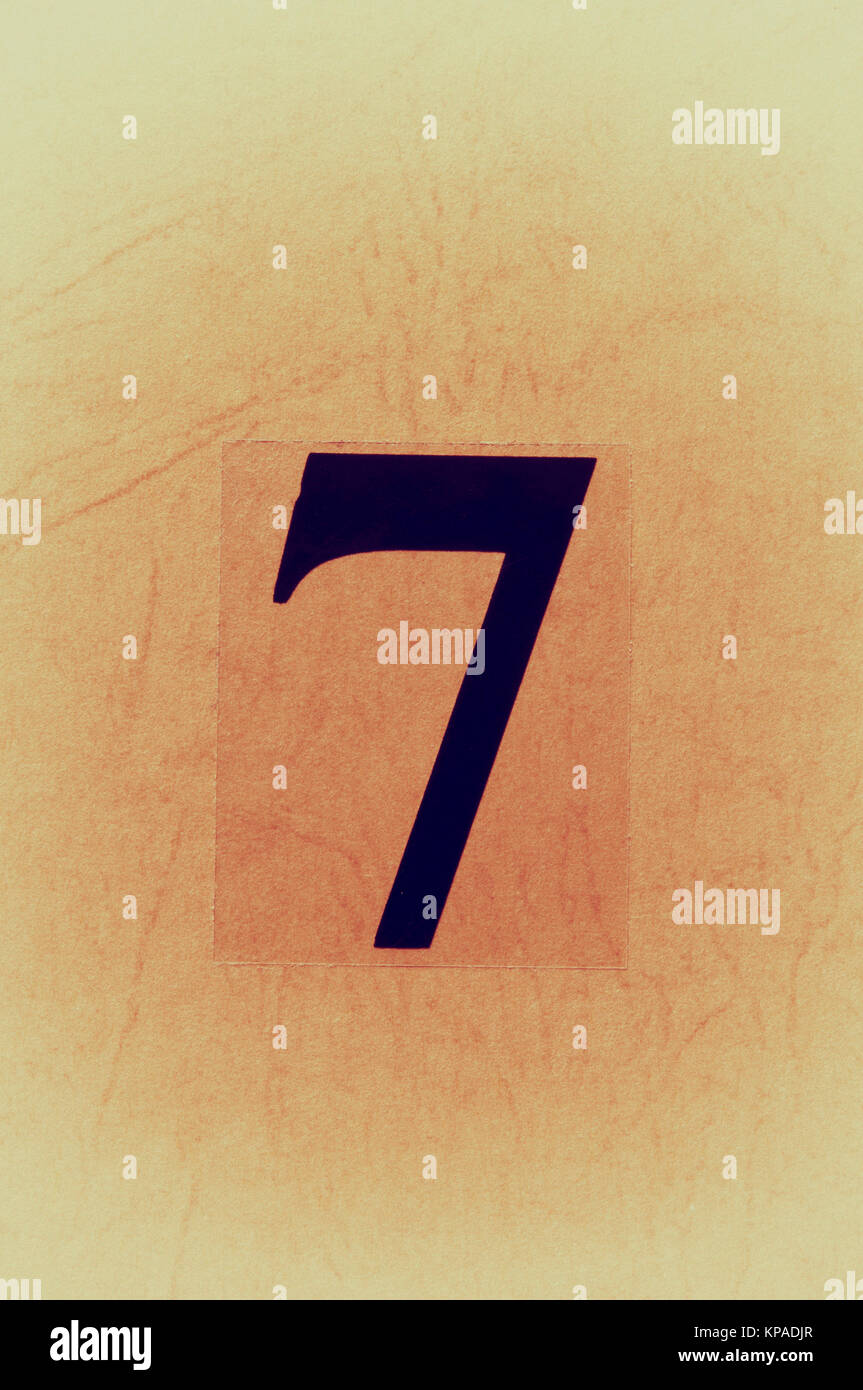 Number seven hi-res stock photography and images - Alamy