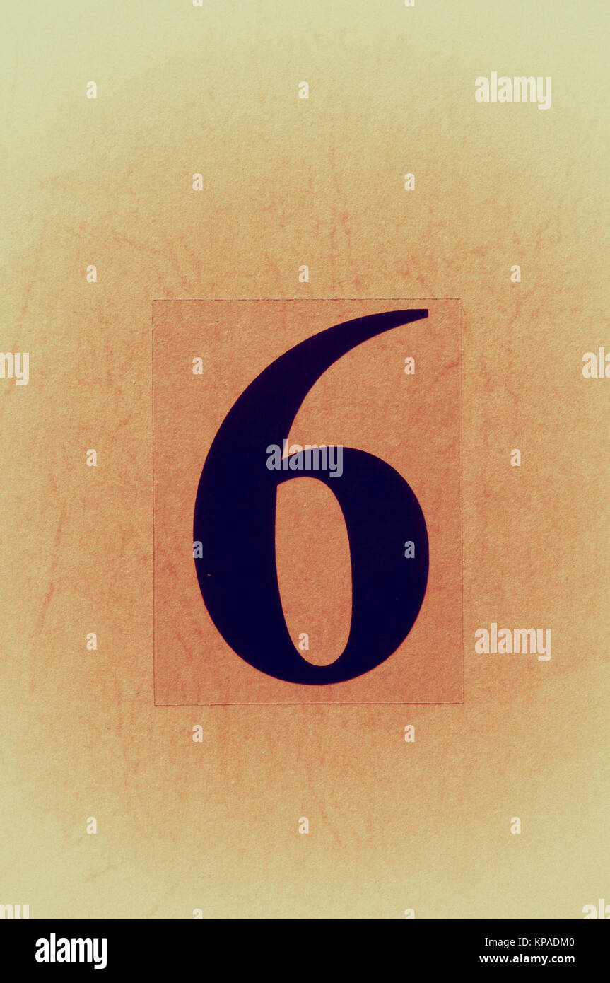 Number six hi-res stock photography and images - Alamy