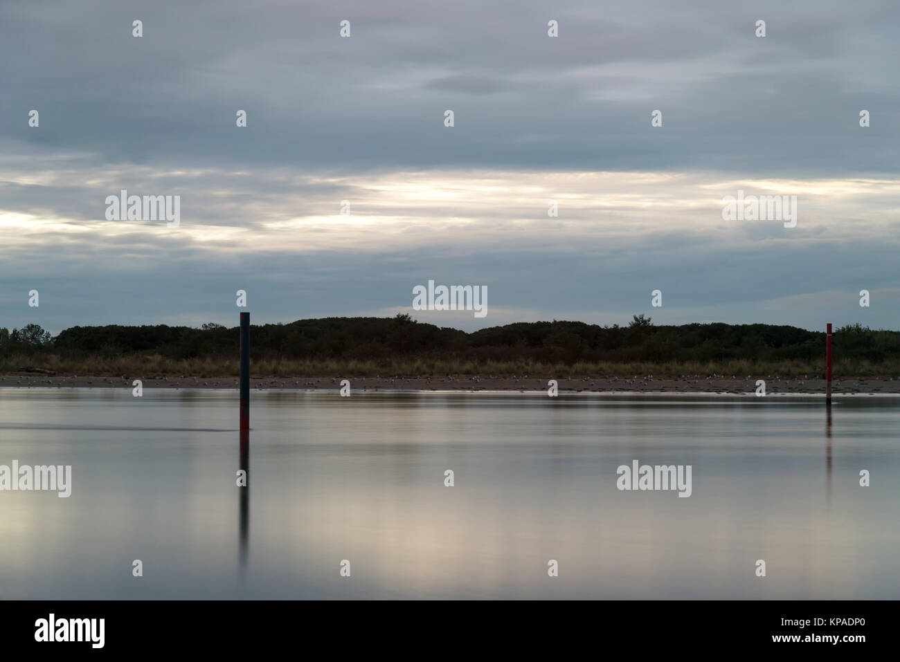 views of the landscape of the lagoon in Bibione Pineda Stock Photo - Alamy
