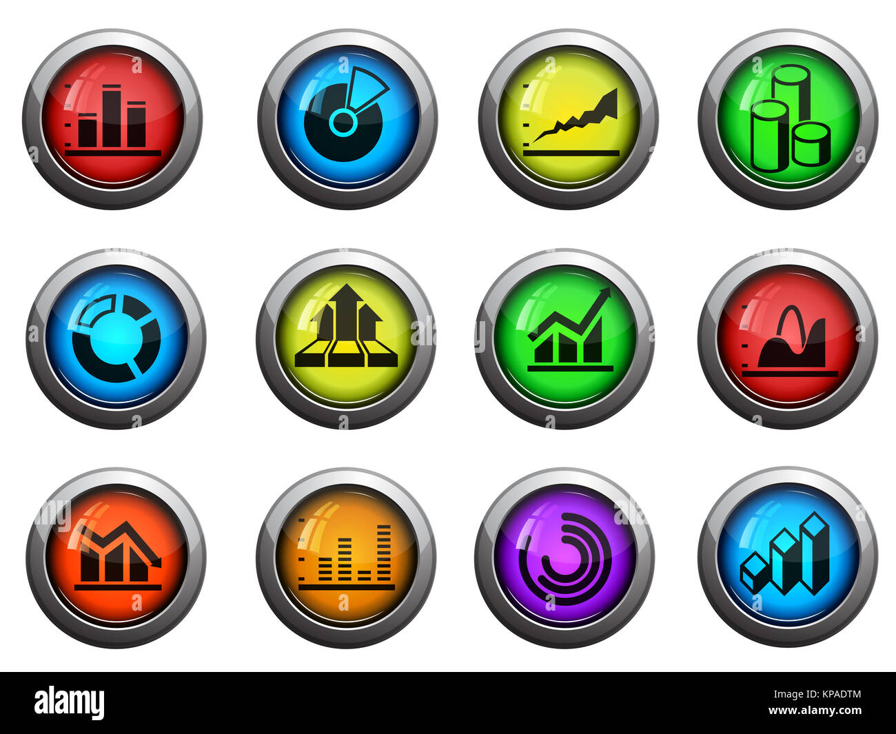 Information graphic icons set Stock Photo - Alamy