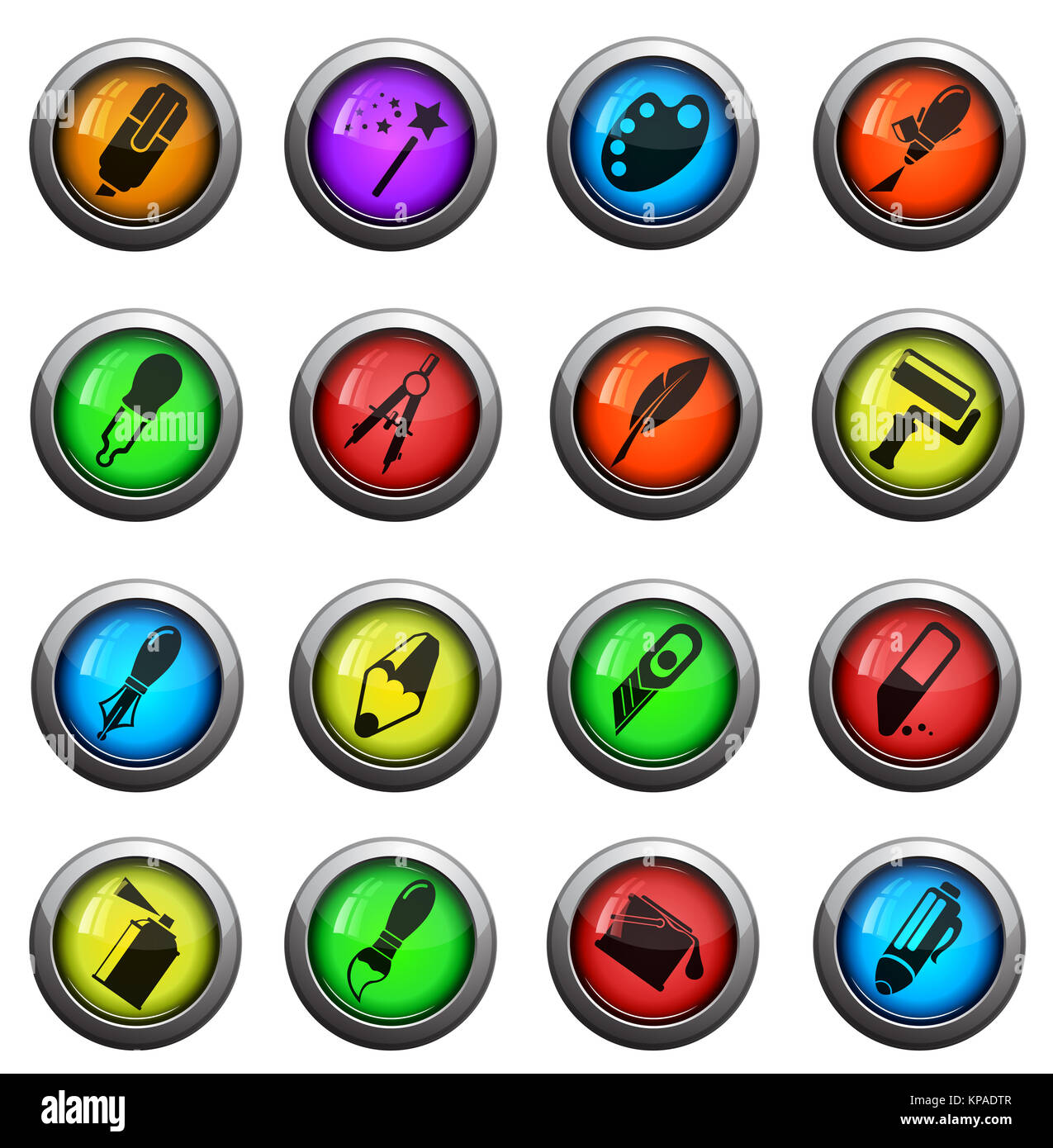 Design tools icons set Stock Photo - Alamy