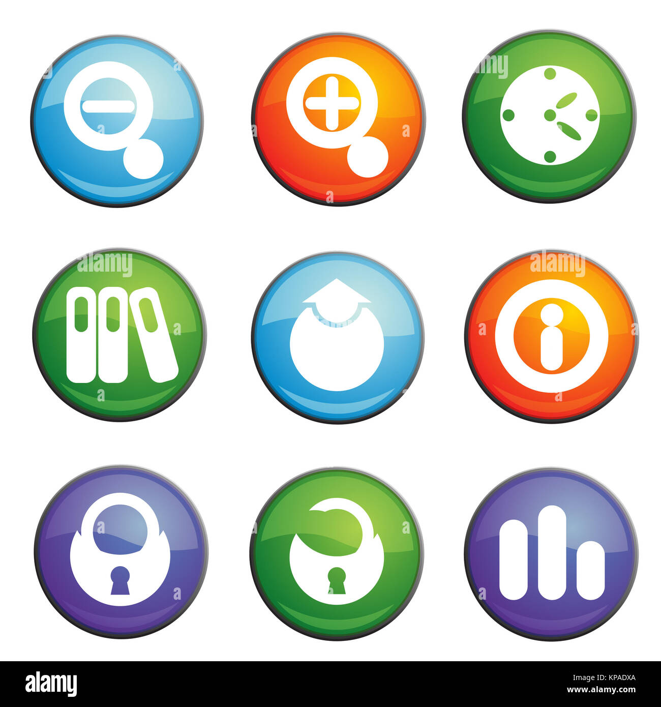 Web icons set Stock Photo - Alamy