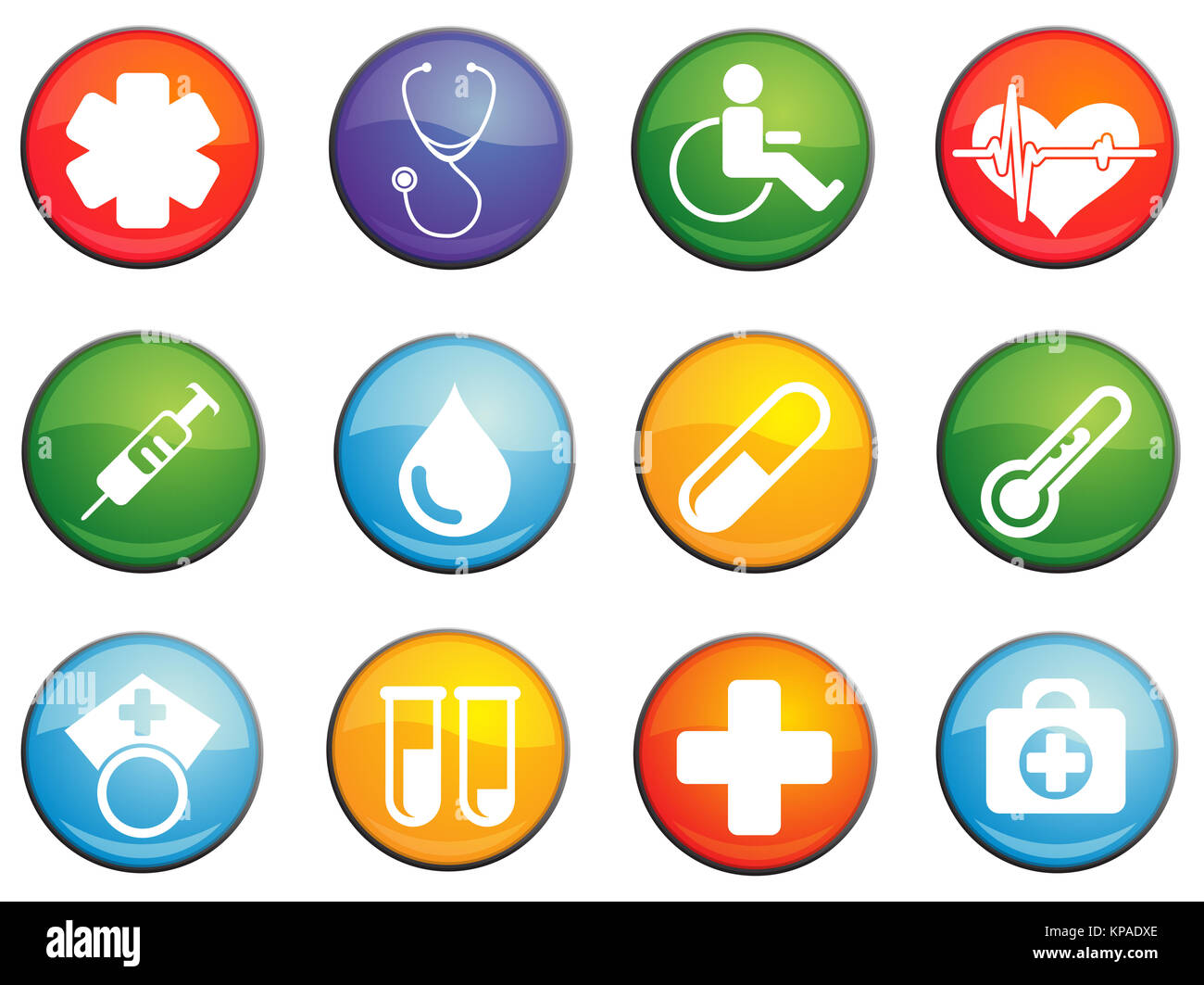 Medical icons set Stock Photo - Alamy