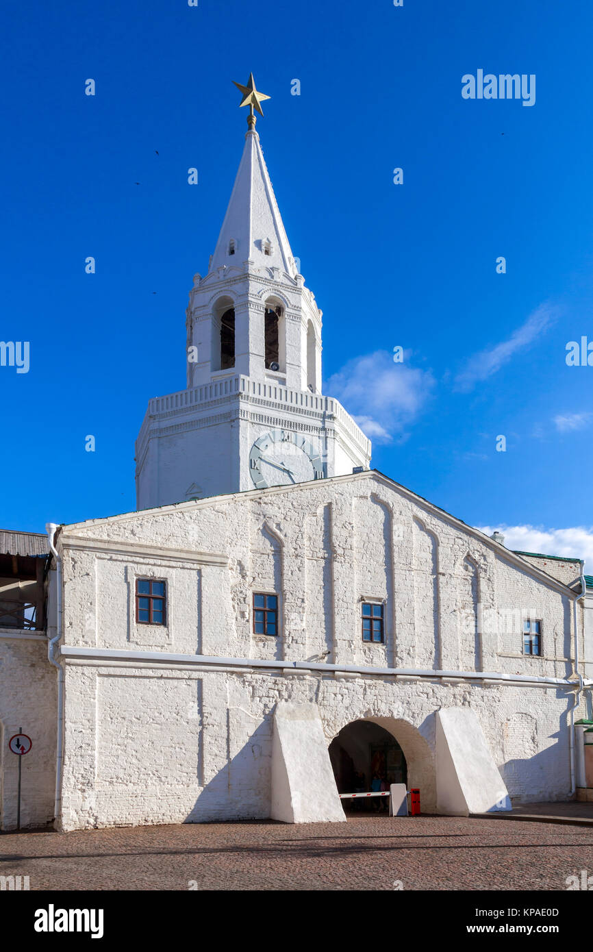 Spasskaya Tower of the Kazan Kremlin, named after the Spassky Monastery ...