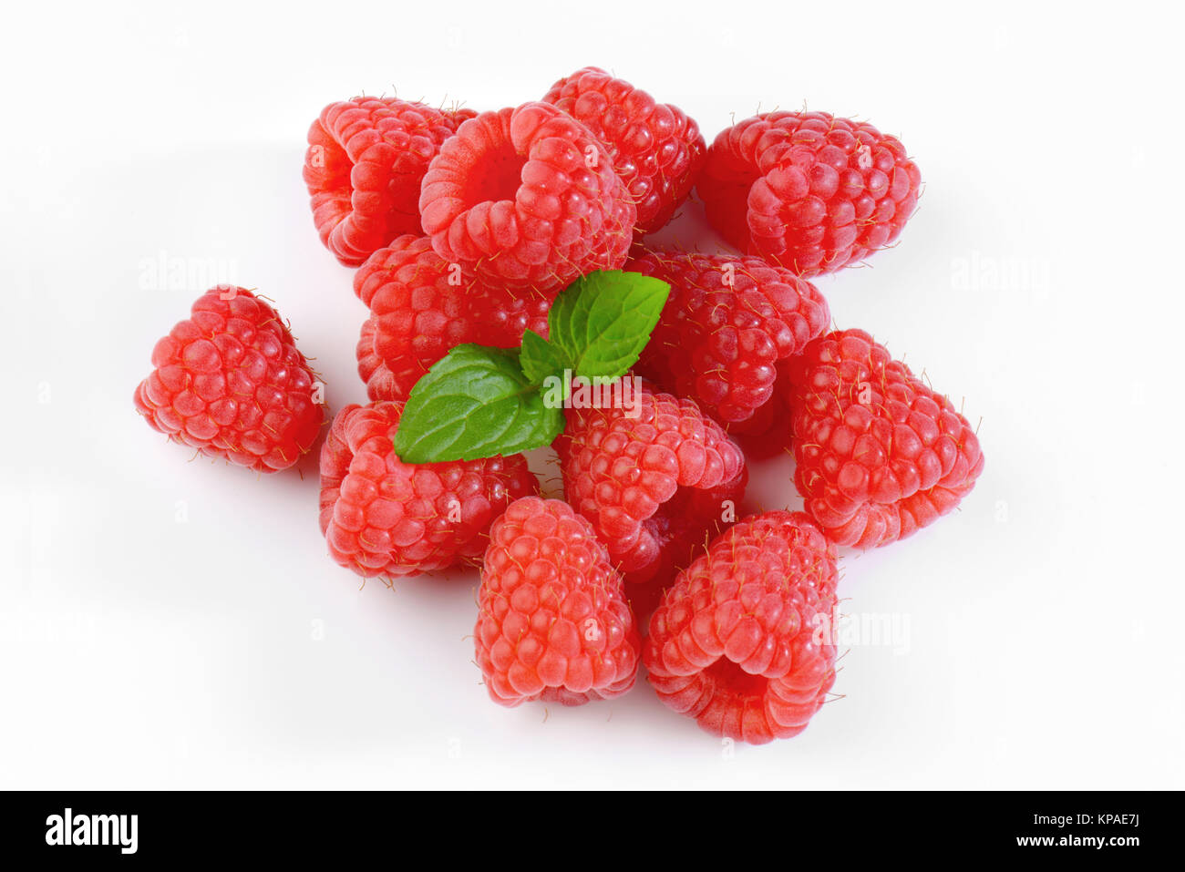 fresh red raspberries Stock Photo - Alamy