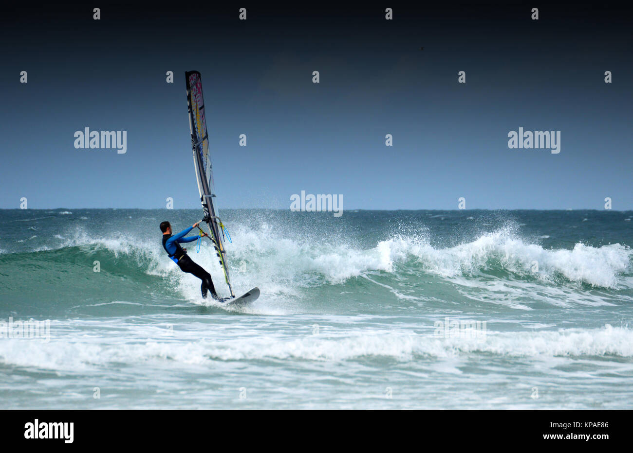 Windsurfing windsurf sea wind sail coast hi-res stock photography and ...