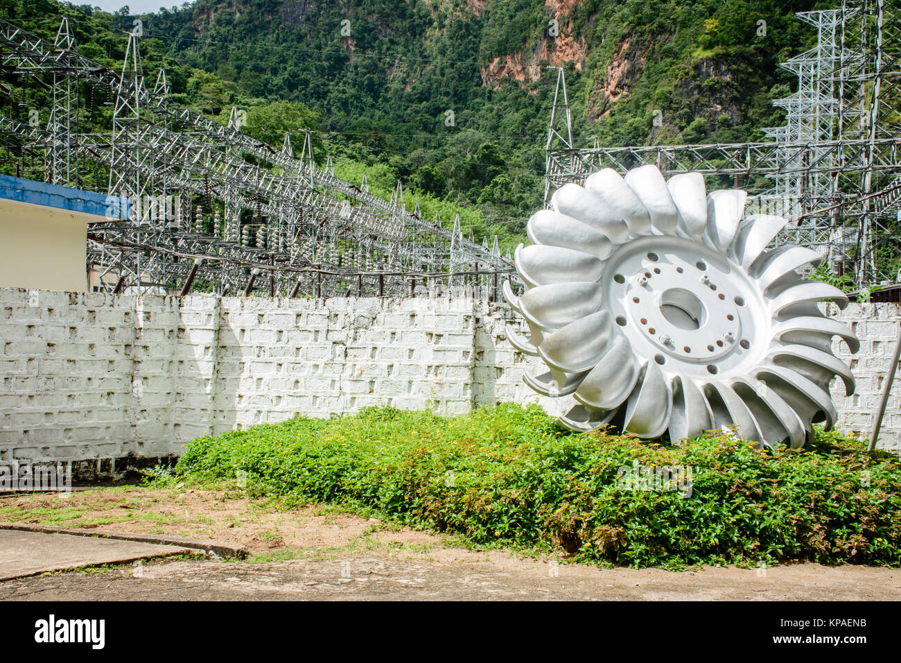 Lawpita hydro power station, Kayah State, Myanmar, Oct-2017 Stock Photo ...