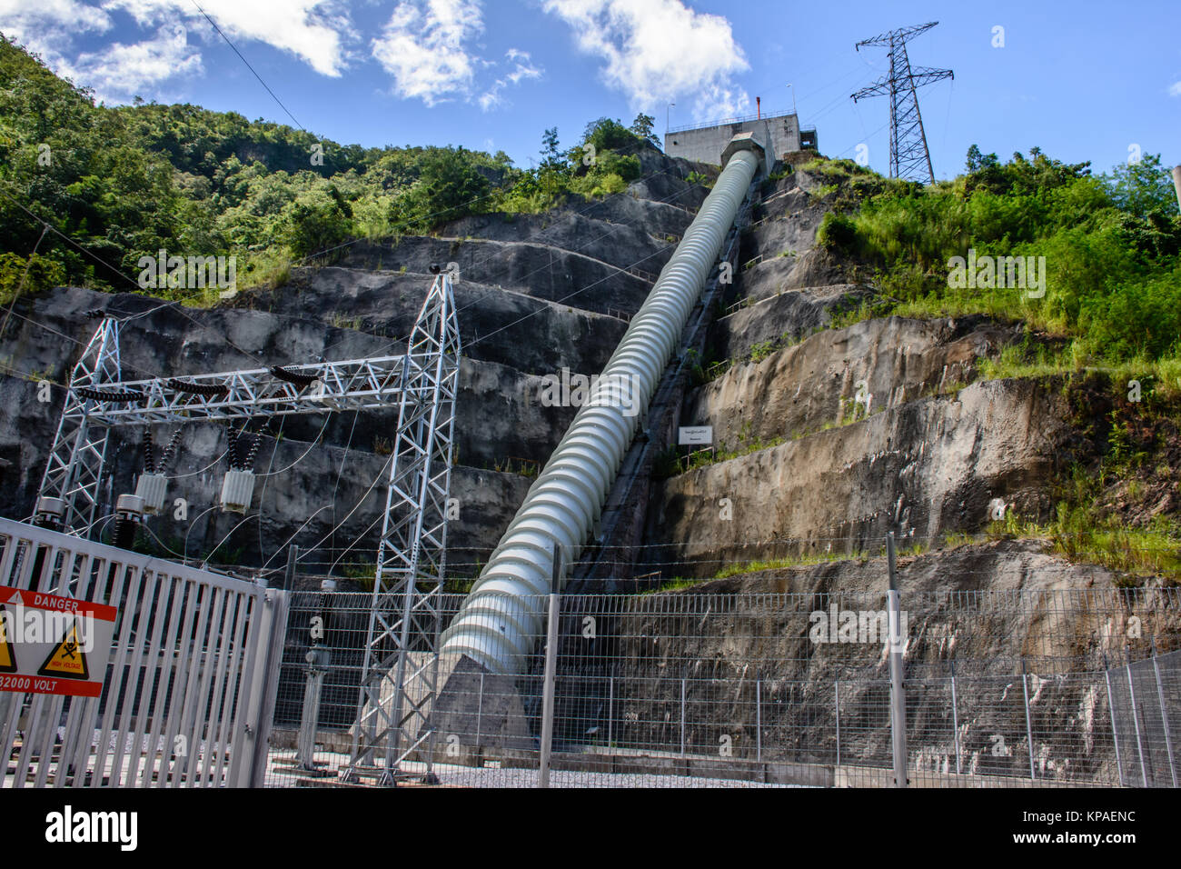 Lawpita hydro power station, Kayah State, Myanmar, Oct-2017 Stock Photo ...