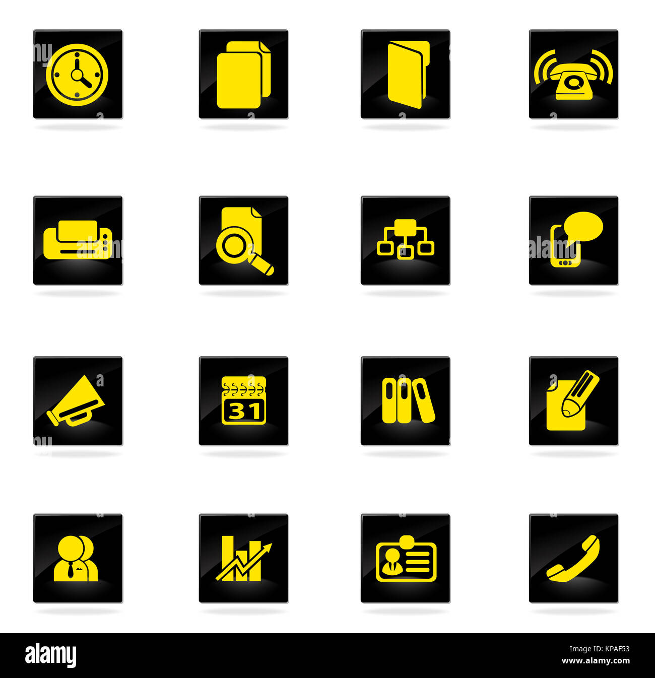 Business simple icons Stock Photo - Alamy