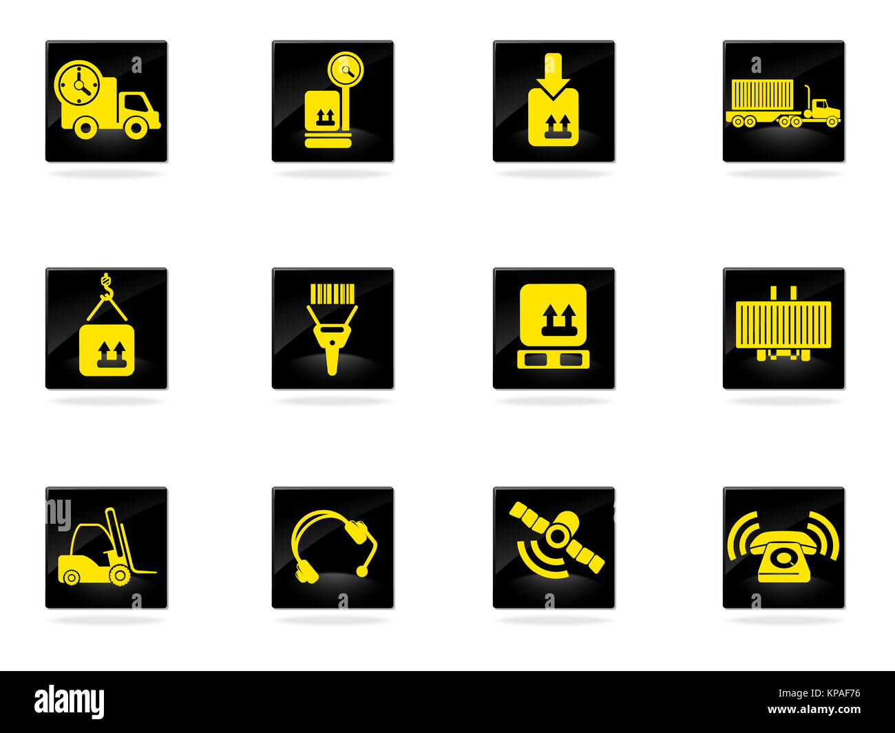 Logistics icons set Stock Photo - Alamy