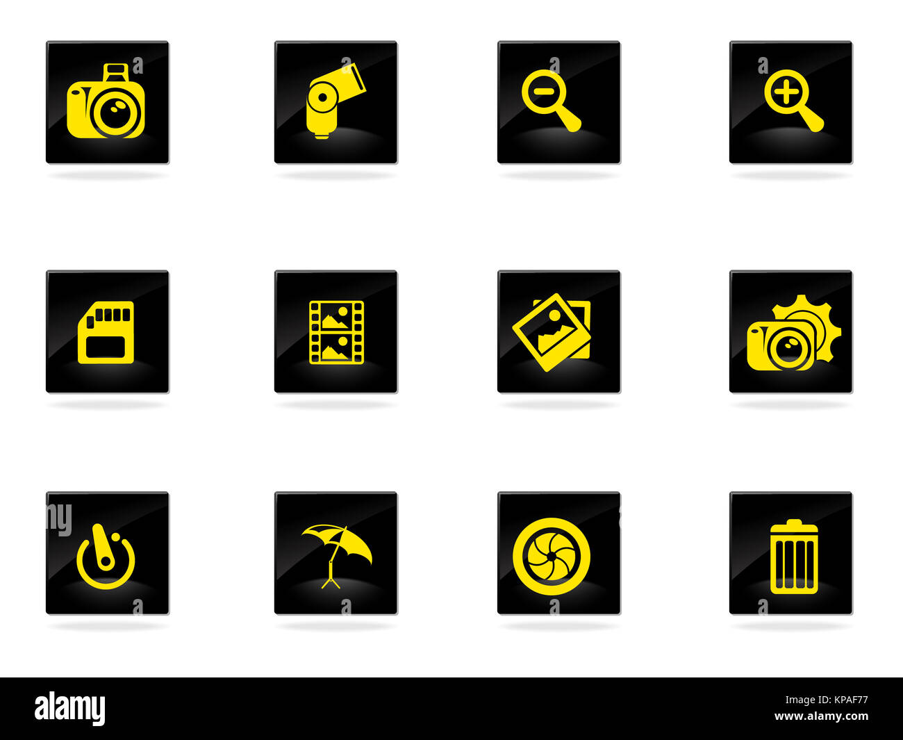 Photography Silhouette Icons Stock Photo - Alamy