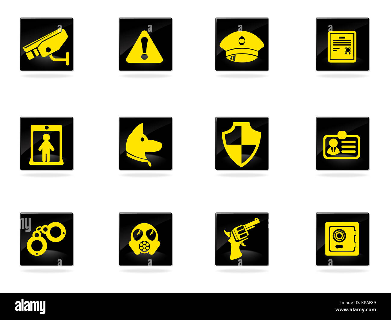 Security icons set Stock Photo - Alamy