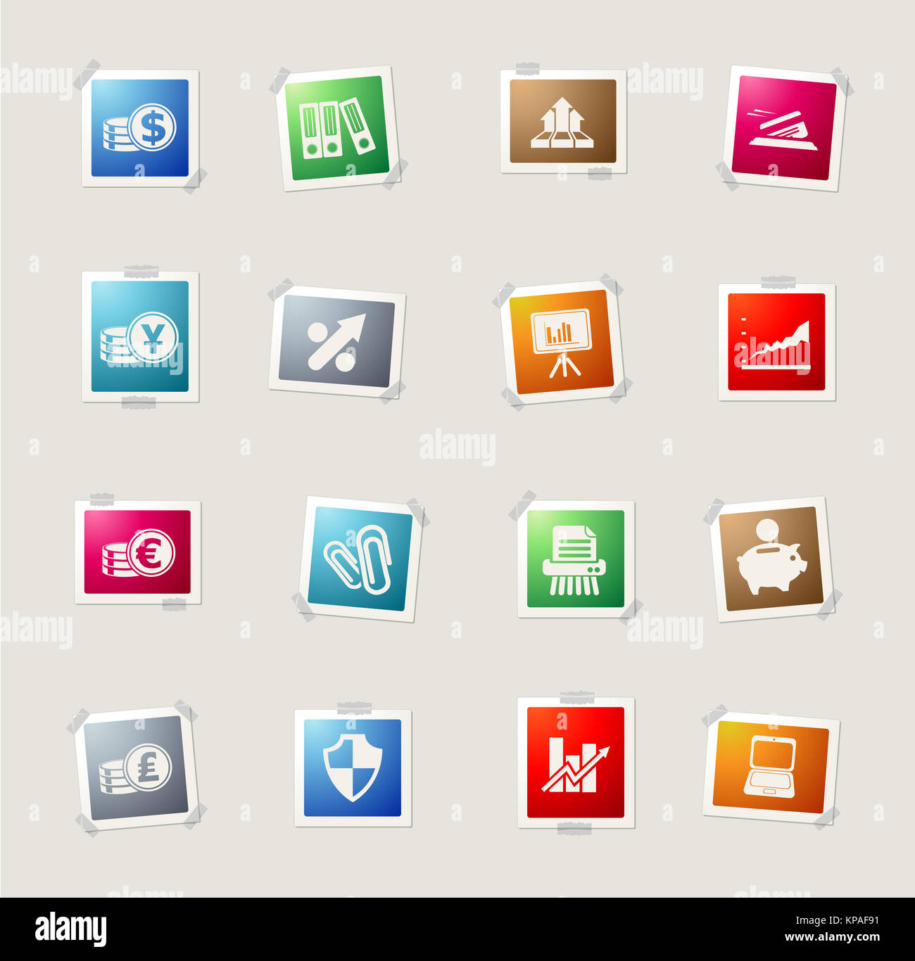 Business simple icons Stock Photo - Alamy