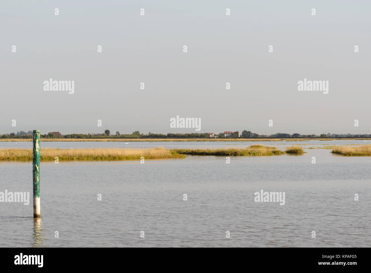 views of the landscape of the lagoon in Bibione Pineda Stock Photo - Alamy