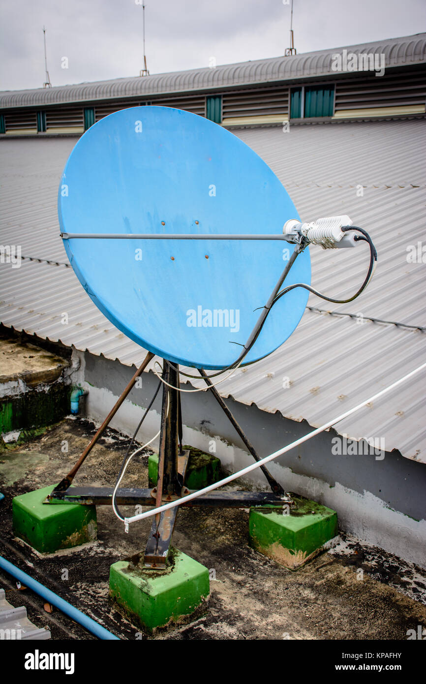 satellite terminal on the roof for network and telecommunication Stock ...