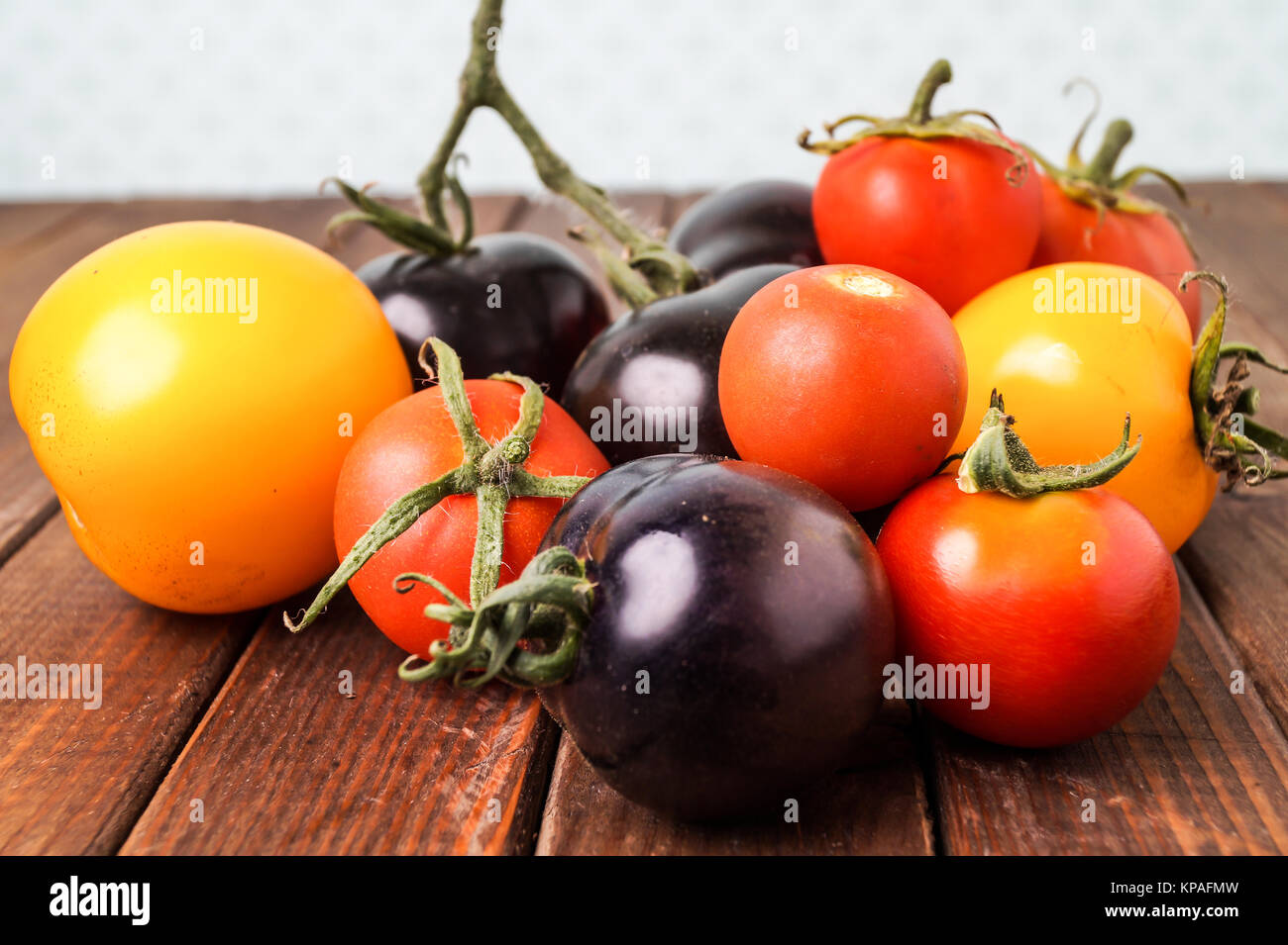 Fresh colorful tomatoes Stock Photo - Alamy