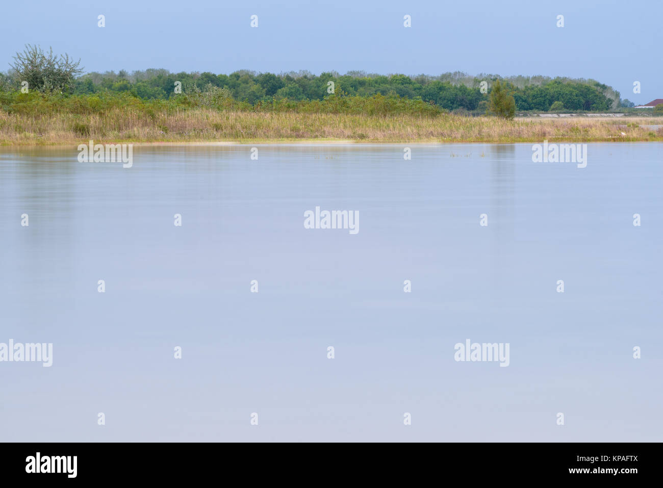 views of the landscape of the lagoon in Bibione Pineda Stock Photo - Alamy