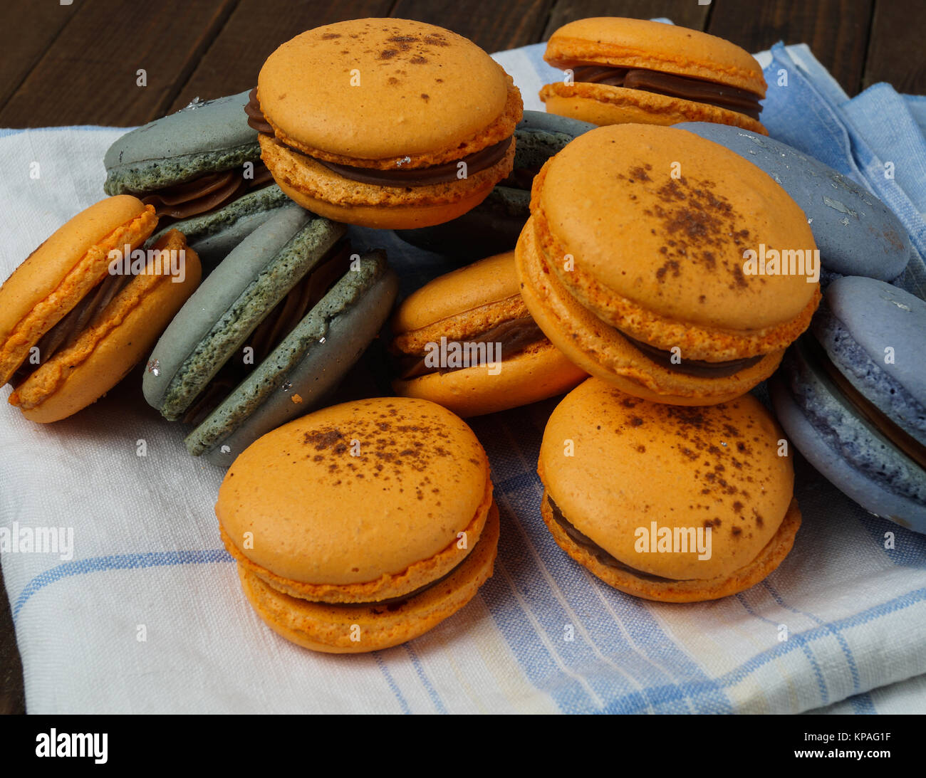 pile of homebaked macaroons Stock Photo - Alamy