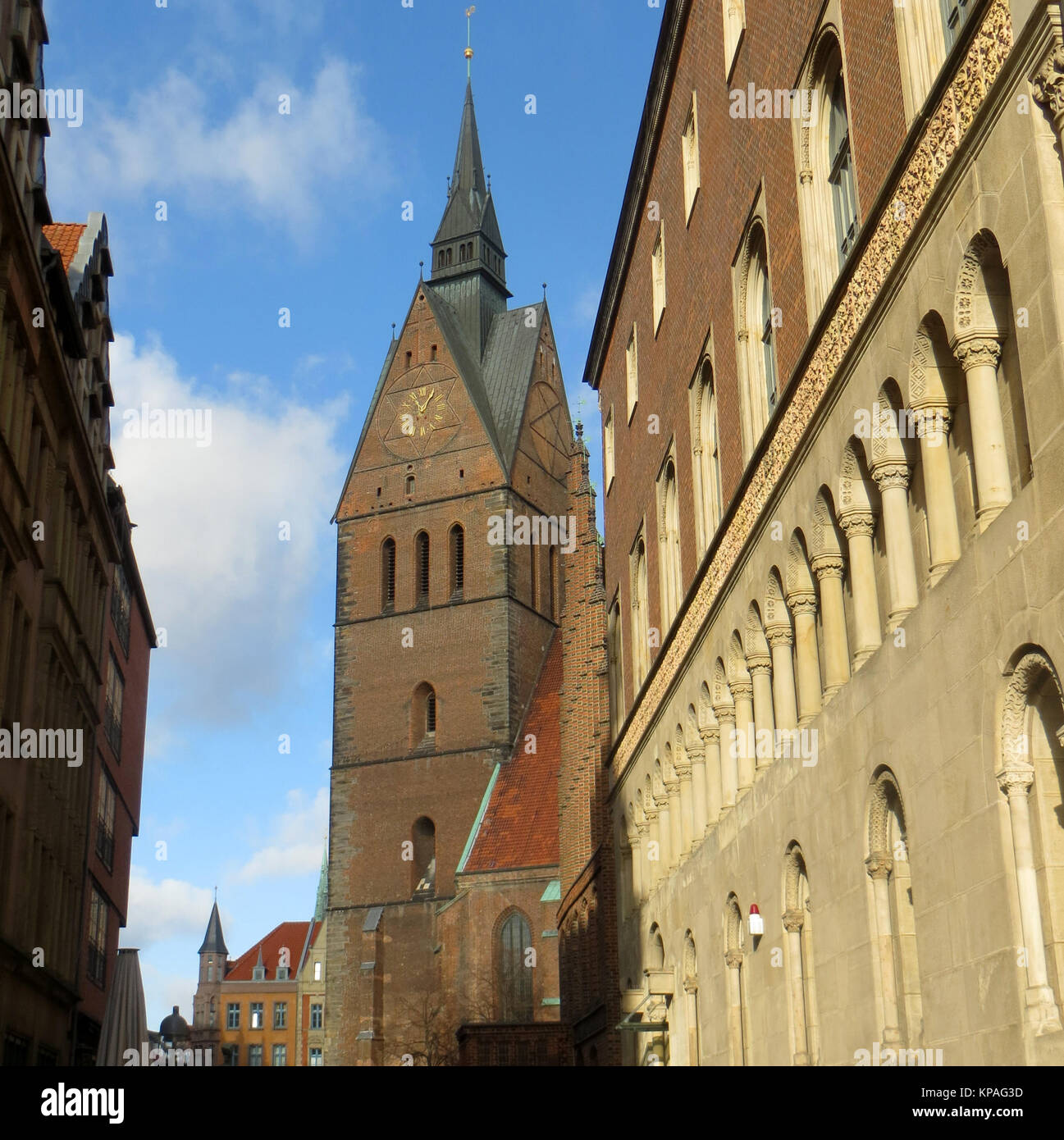 Die Marktkirche im Quadrat Stock Photo - Alamy